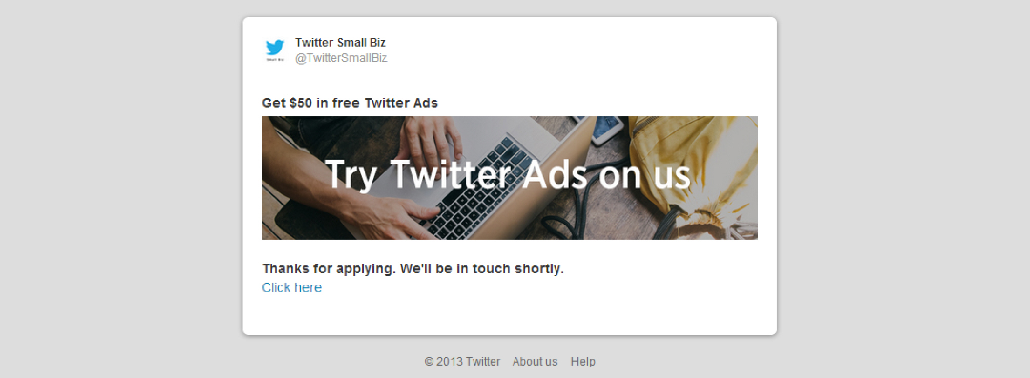 Get $50 in FREE Twitter Ads - Jerry Thrasher